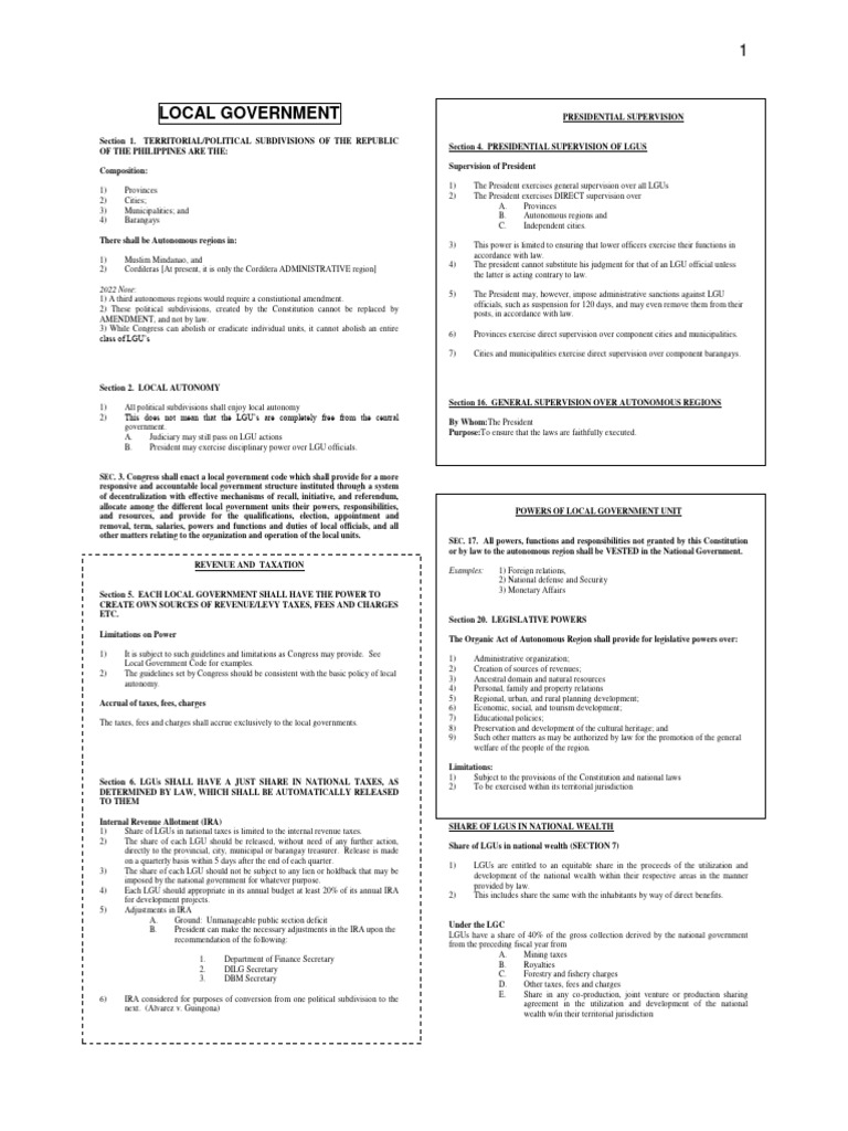 8) Lgu | PDF | Local Government | Taxes
