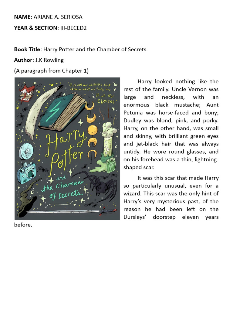 Harry Potter: Chapter 1 Overview | PDF