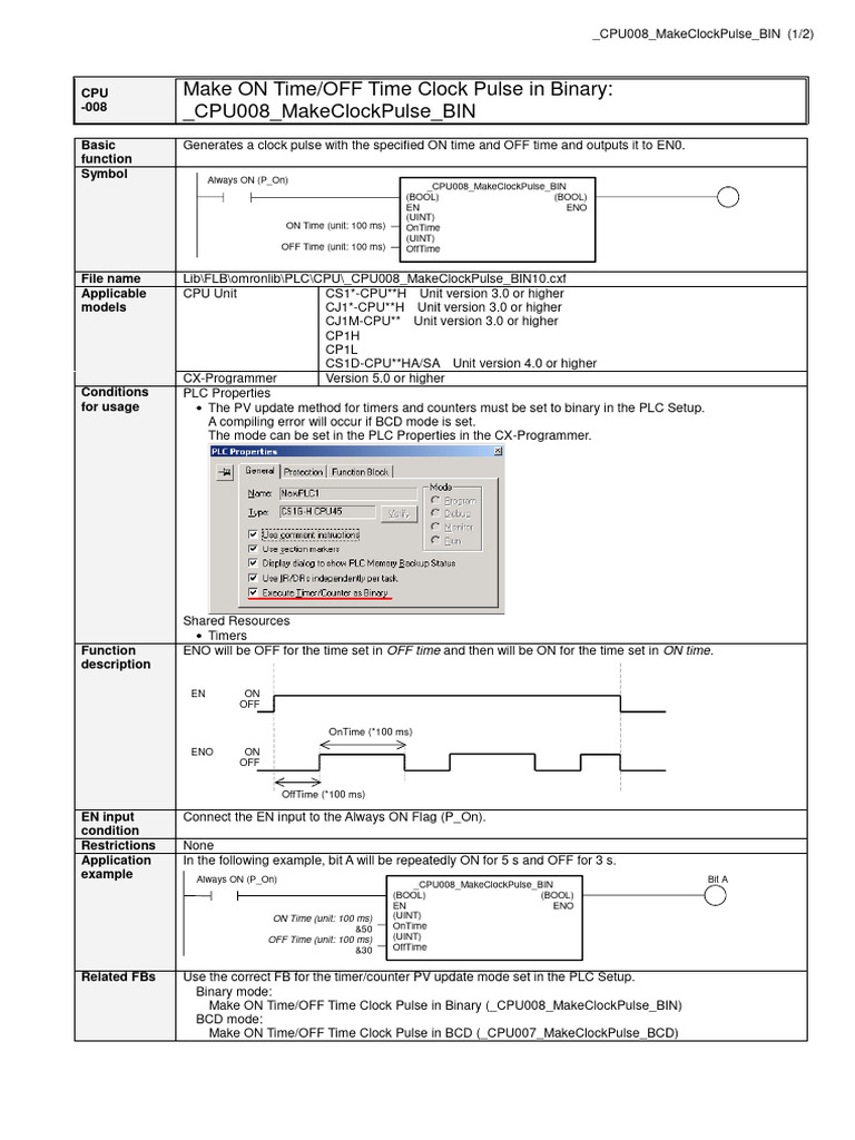 CPU008 MakeClockPulse BIN | PDF | Central Processing Unit | Computing