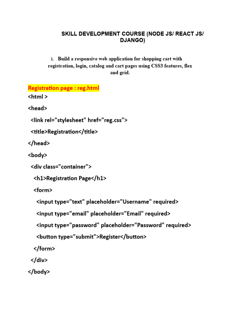 SDC Program 01 | PDF