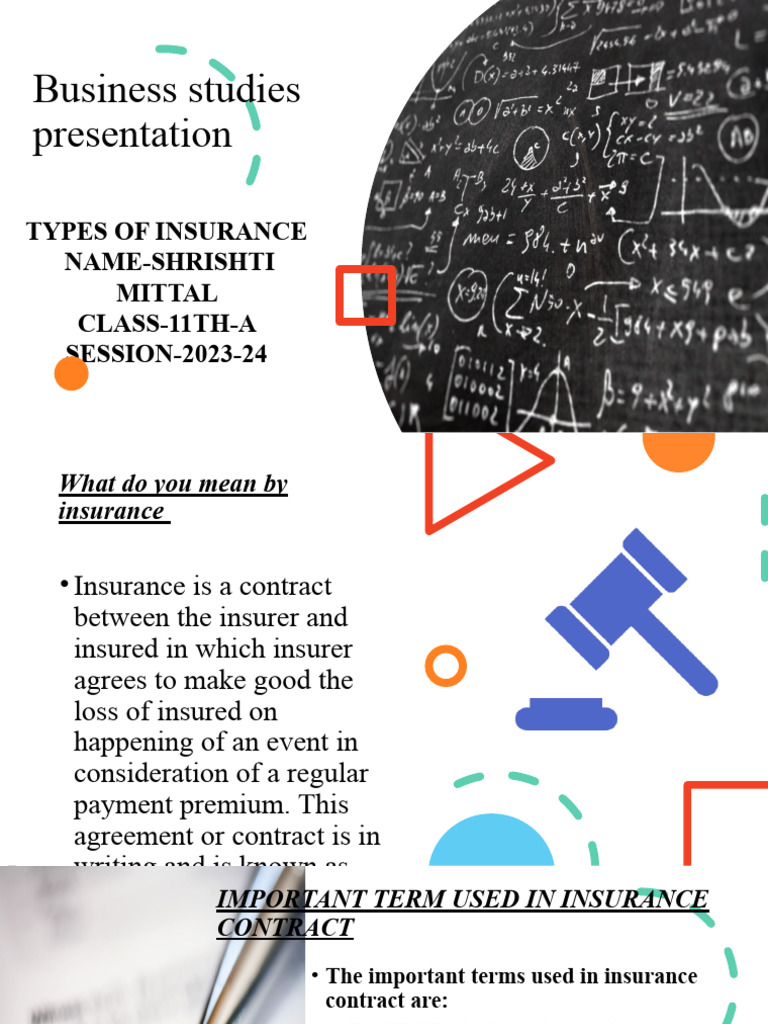 Shrishti Bs Presentation | PDF | Insurance | Life Insurance