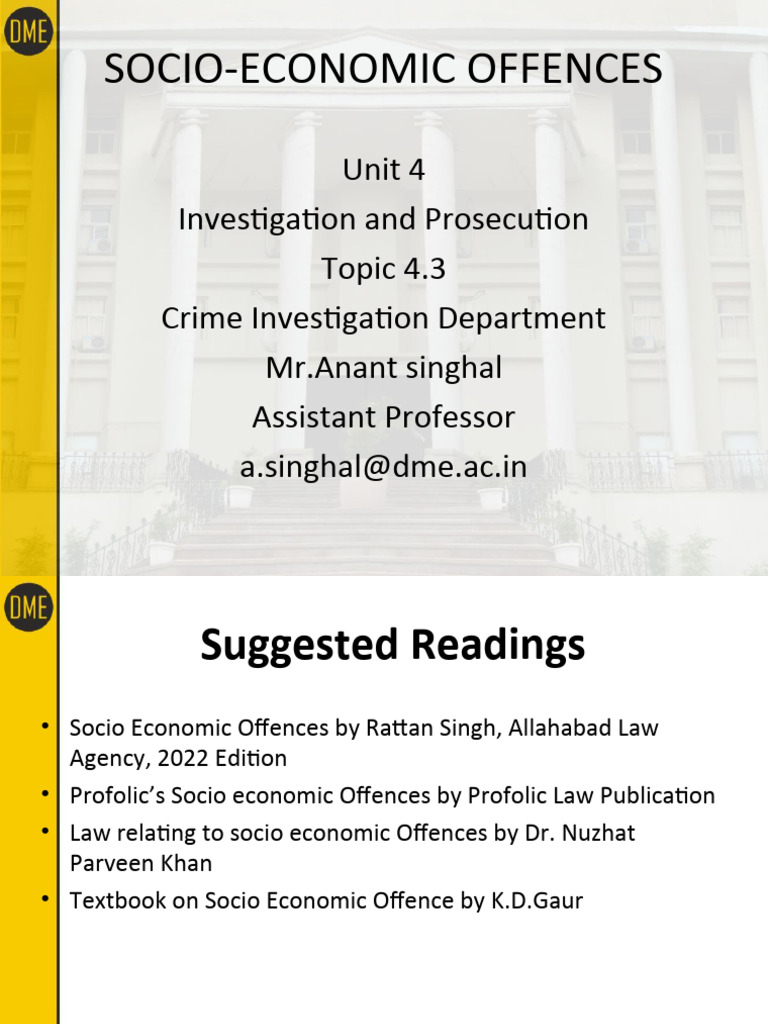 Socio-Economic Offences | PDF | Crime & Violence | Crimes