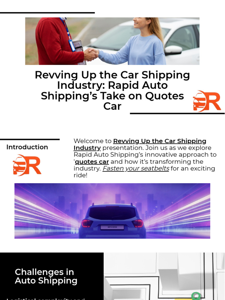 Rapid Auto Shipping: Transforming Car Quotes | PDF