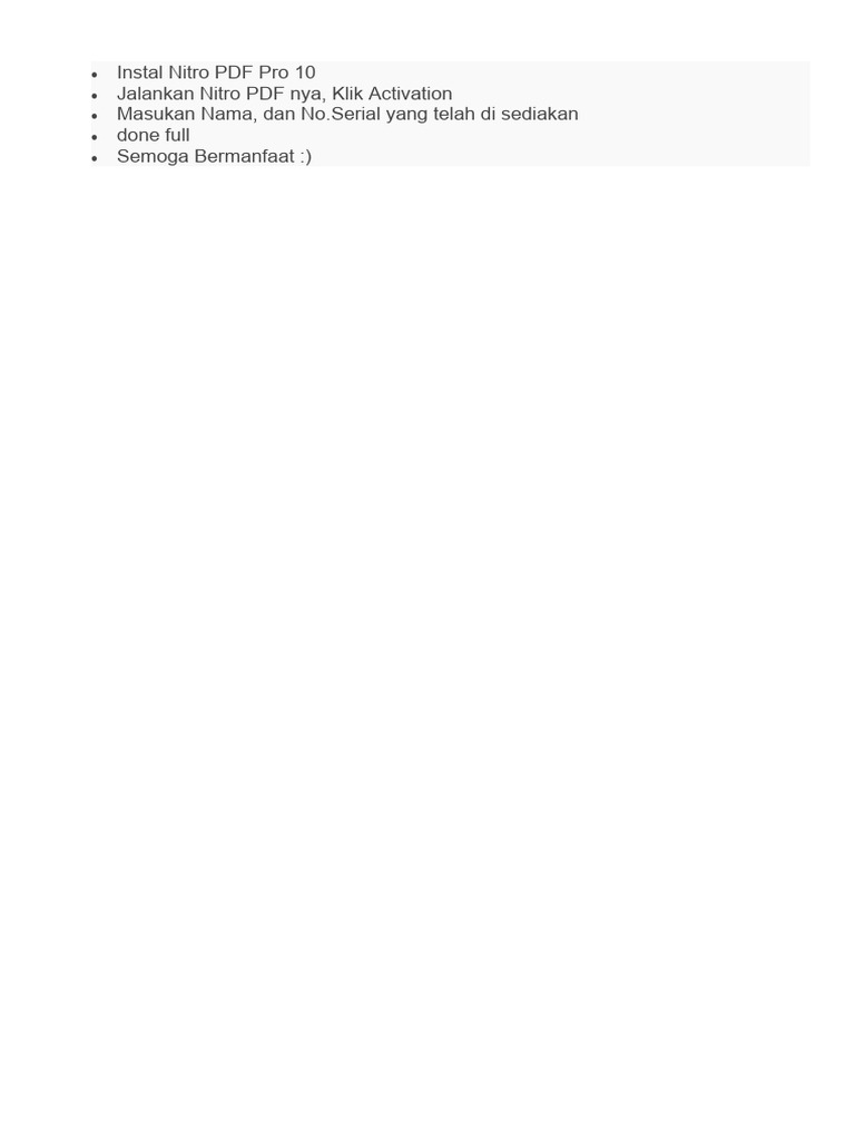 Instal Nitro PDF Pro 10 | PDF Instal Nitro PDF Pro 10 | PDF