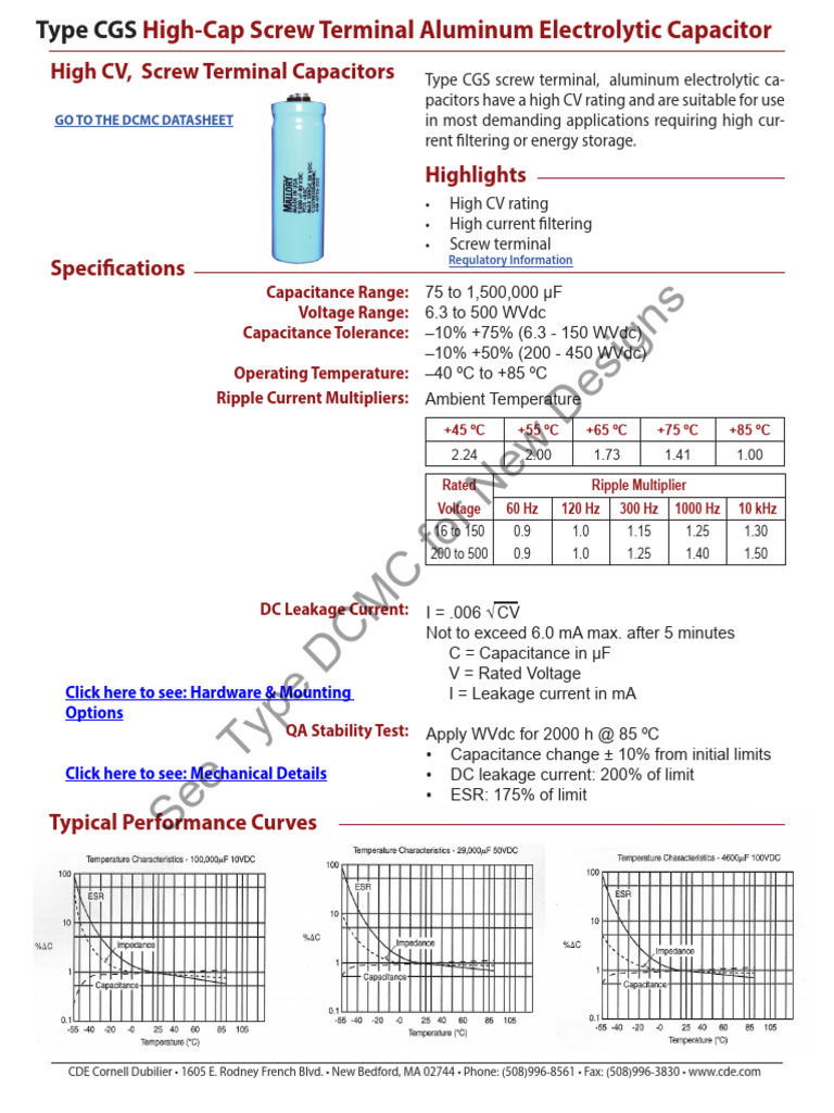 CGS-1 230120 193339 | PDF | Capacitor | Capacitance
