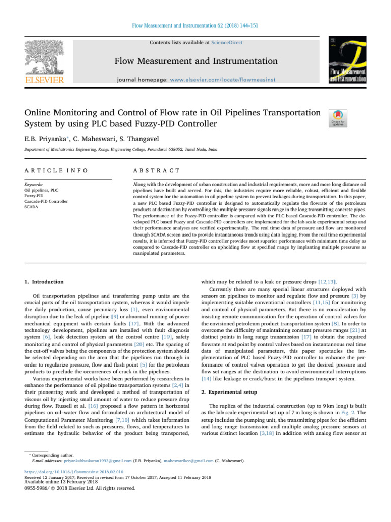 Oil Pipeline Flow Control System | PDF | Pipeline Transport ...