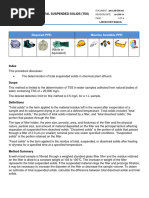 Total Suspended Solids Testing SOP | PDF | Filtration | Kilogram