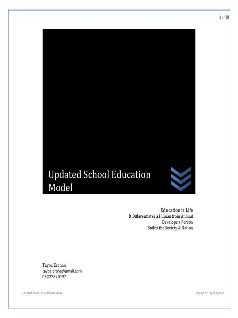 Education Model for Future Leaders | PDF | Teachers | Mathematics