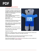 Red Cross Trauma Teddy Pattern | PDF | Knitting | Yarn