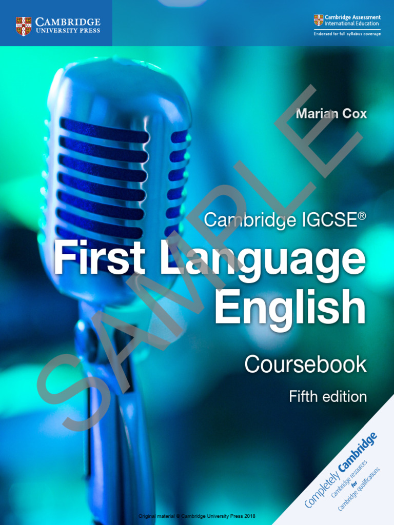 IGCSE First Language English Sample | PDF | License | Non Fiction