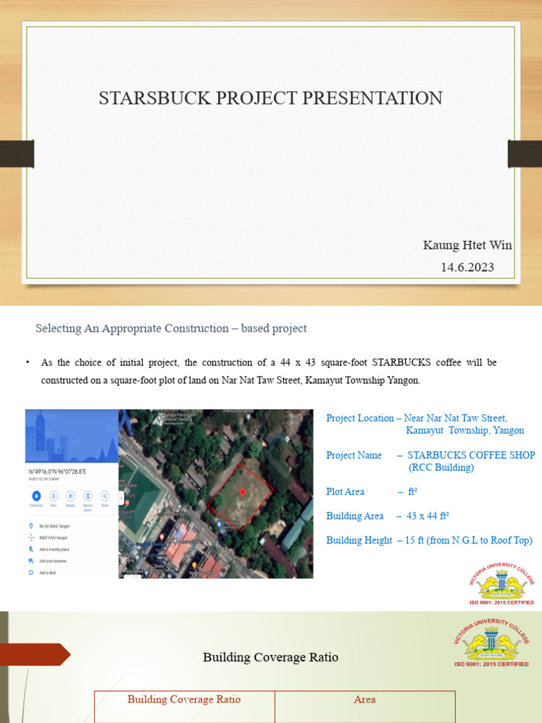 Starbucks Coffee Shop Project Overview | PDF | Beam (Structure) | Civil ...