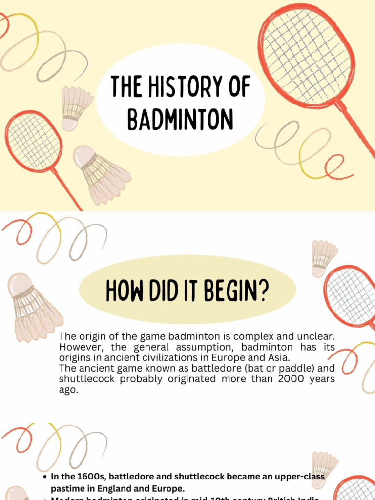 History of Badminton | PDF