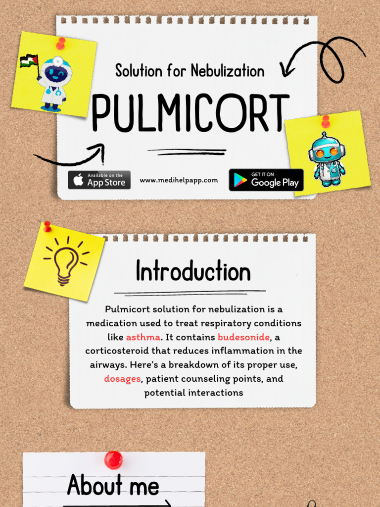 Pulmicort Nebulization Guide | PDF | Asthma | Respiration