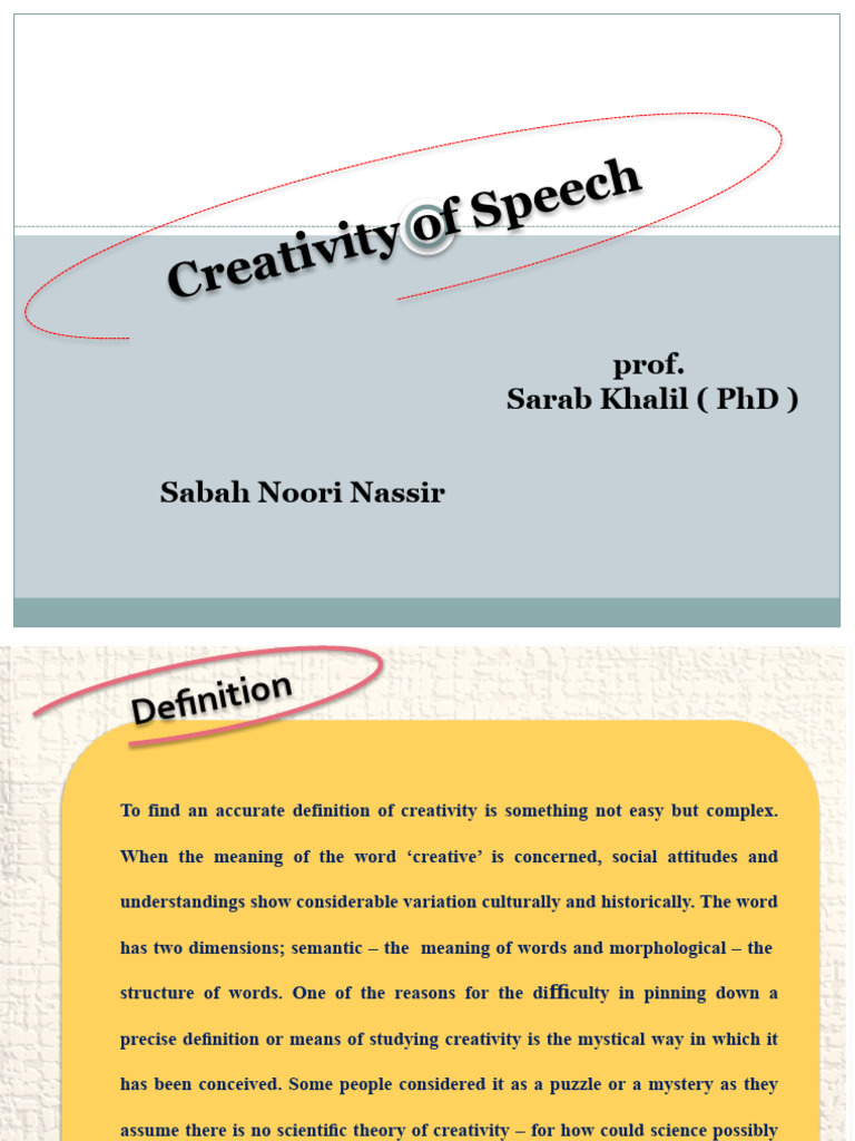 Language Creativity | PDF | Creativity | Word