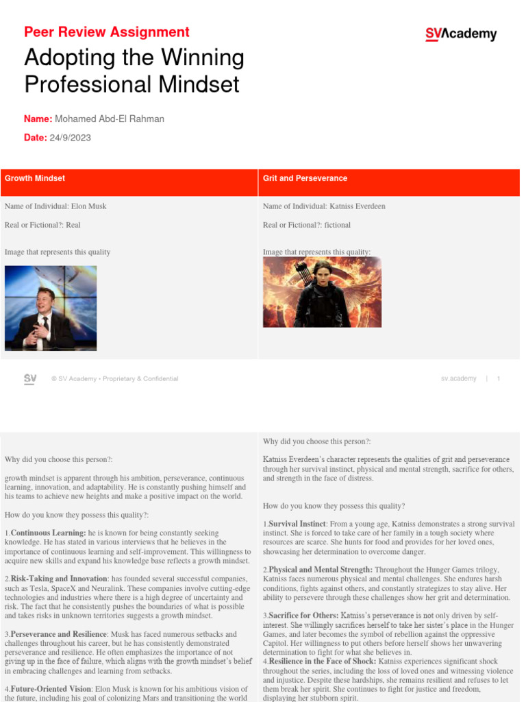 Winning Professional Mindset Strategies | PDF | Mindset | Psychological ...