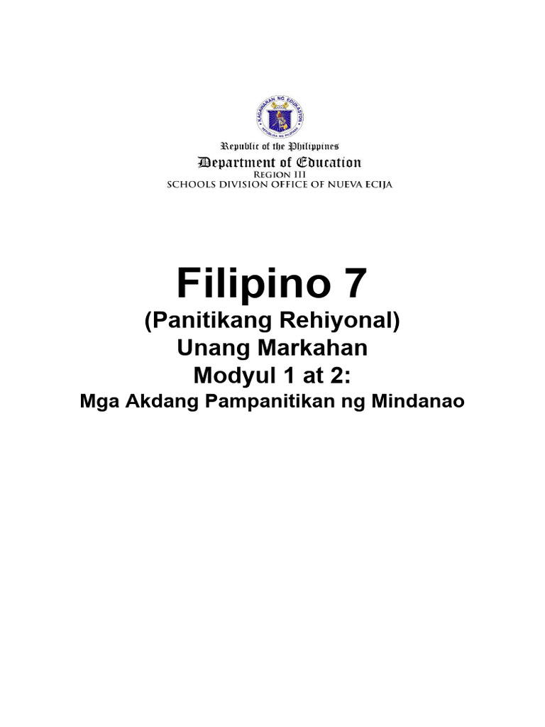 Filipino Module For Week 12 | PDF