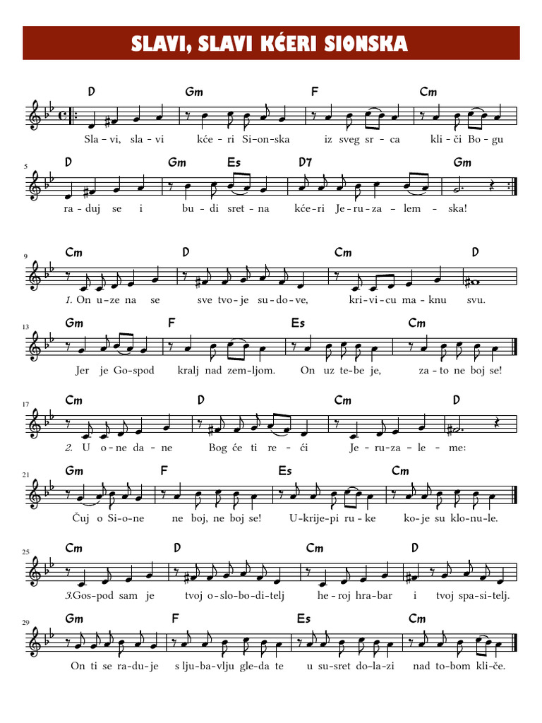 Slavi, Slavi Kćeri Sionska | PDF