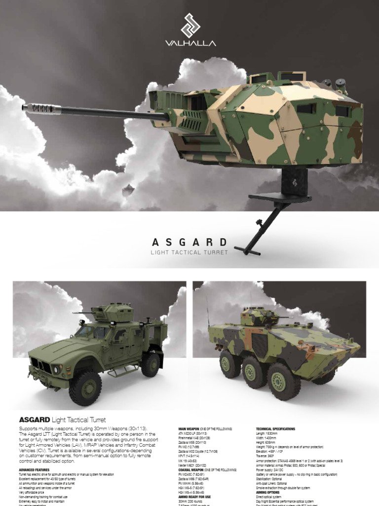 Valhalla Asgard Light Tactical Turret | PDF | Gun Turret | Armoured ...