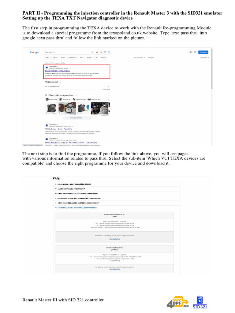 Renault Master 3 SID321 Programming Guide | PDF | Emulator | Classes Of ...