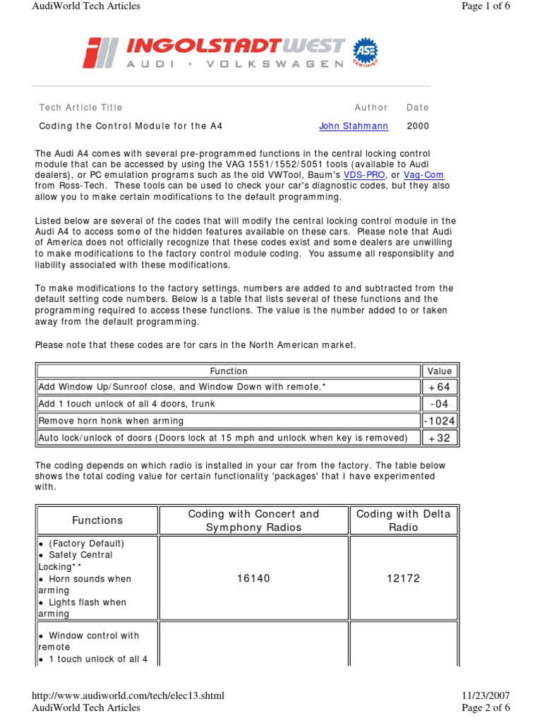 A4 - Coding Central Locking | PDF | Computing | Computer Engineering