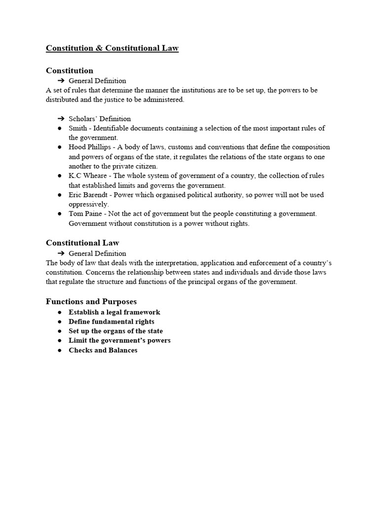 Constitution Constitutional Law Pdf Constitution Legislature