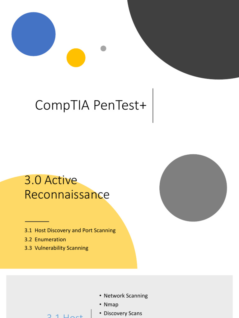 Pt Ch 3 Active Reconnaissance Ready Pdf Port Computer Networking Transmission Control