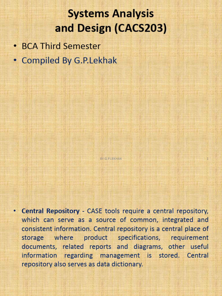 Systems Analysis & Design Guide | PDF | Software Development Process ...