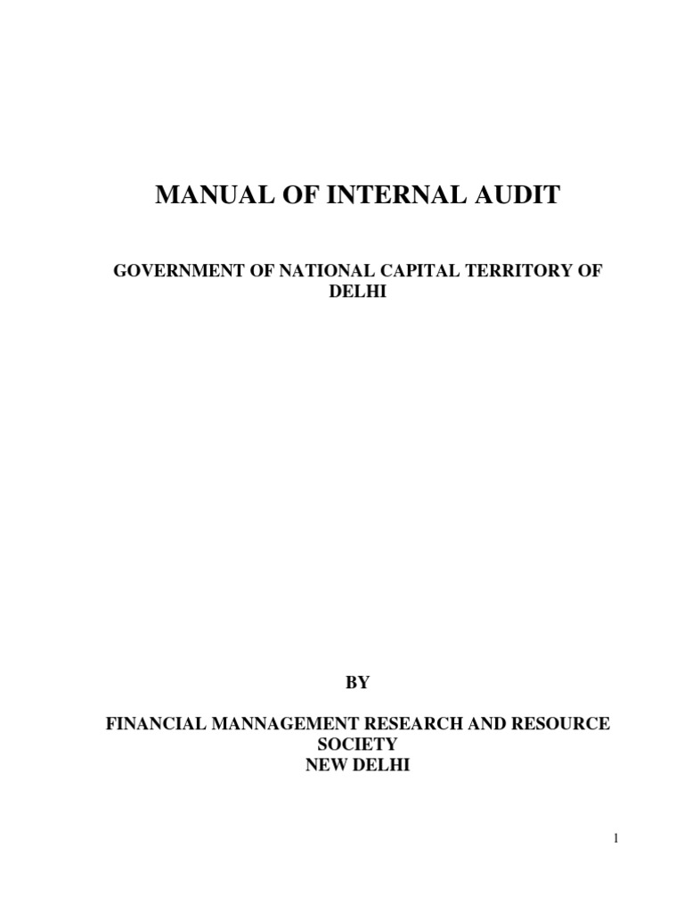 Audit Manual | PDF | Internal Audit | Audit