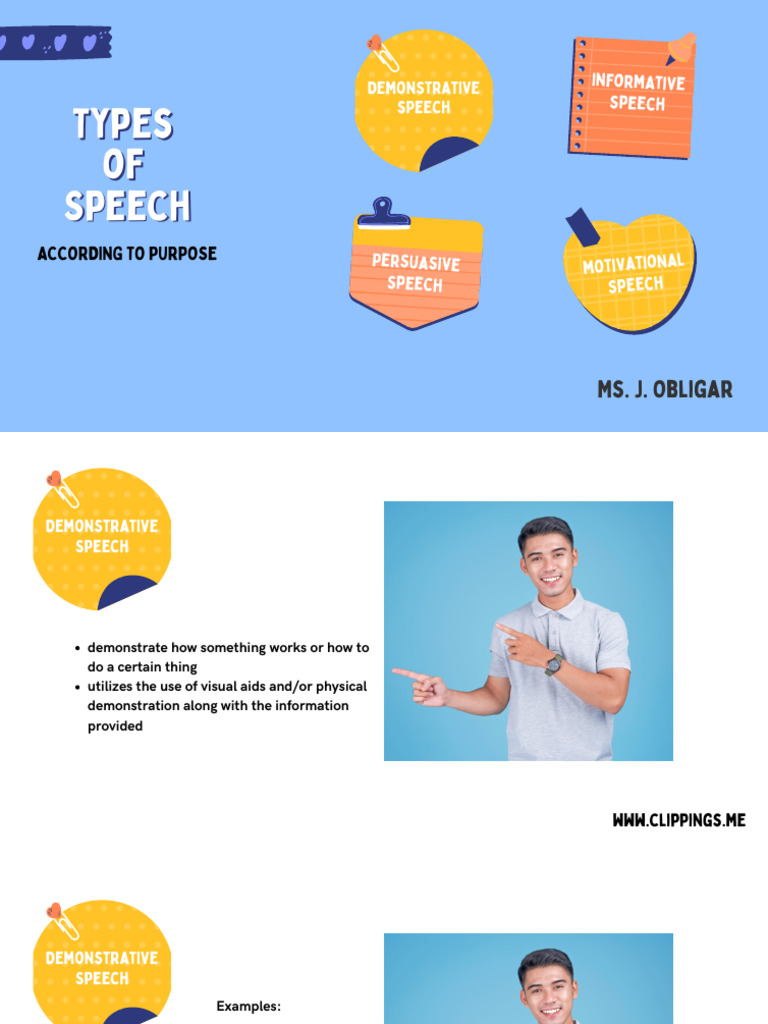 Types of Speech Accoding To Purpose | PDF | Persuasion | Motivation