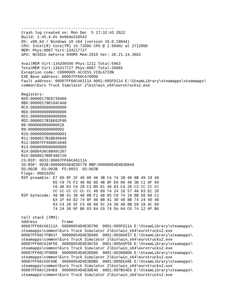 Game Crash | PDF | Microsoft Software | Software