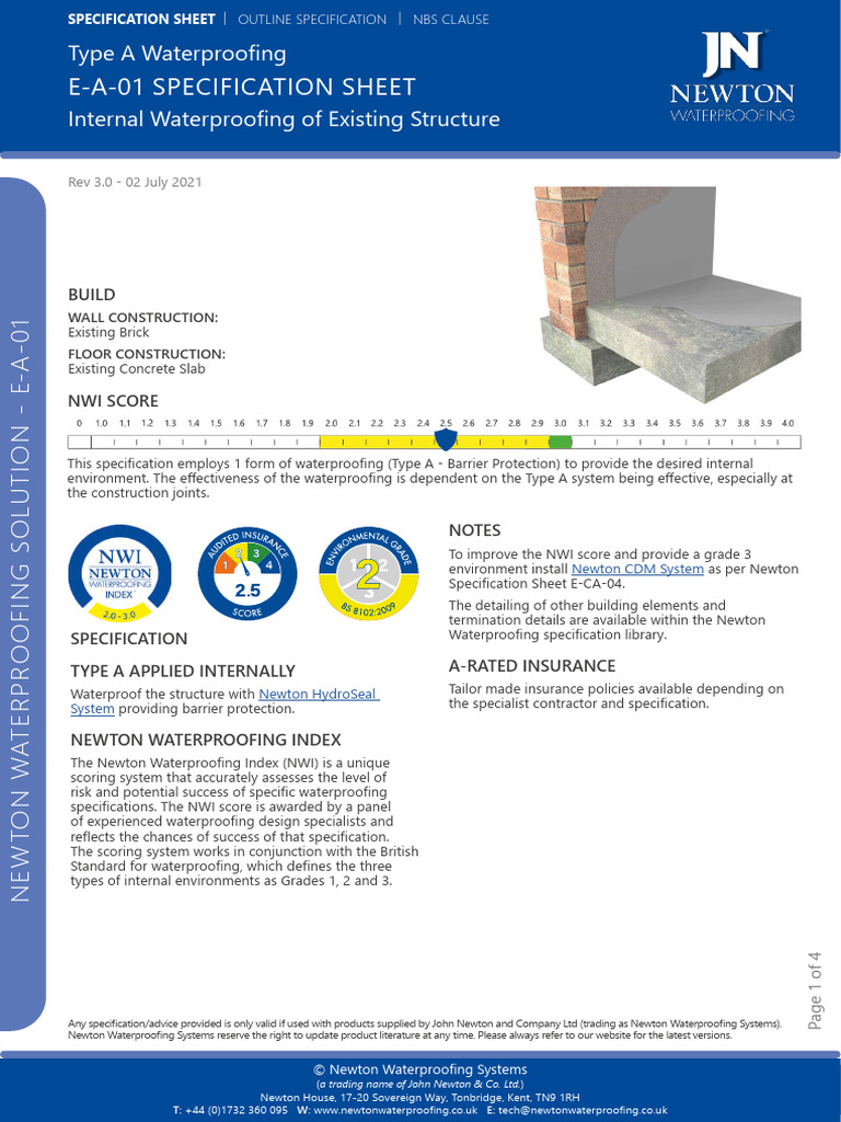 E-A-01 Newton Solution - 107F - 3.0 | PDF | Concrete | Building