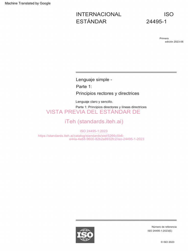 Iso 24495 1 2023 | PDF | Organización internacional para la estandarización