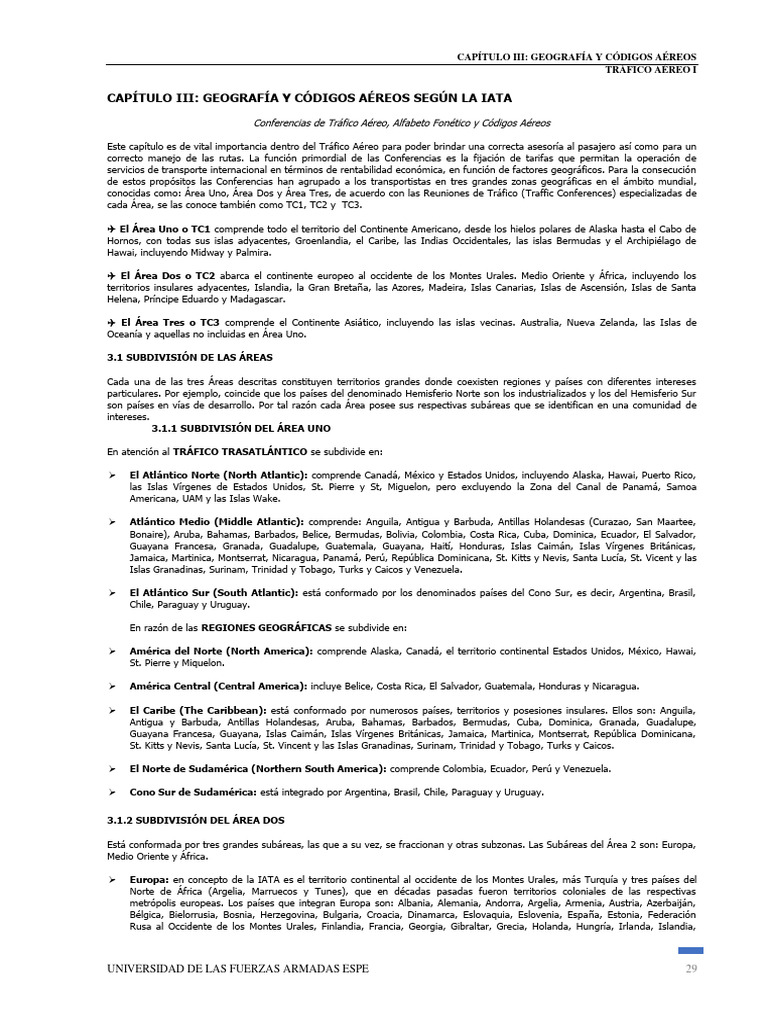 Tráfico Aéreo - Novoa - Capt 3 | PDF | Américas | África