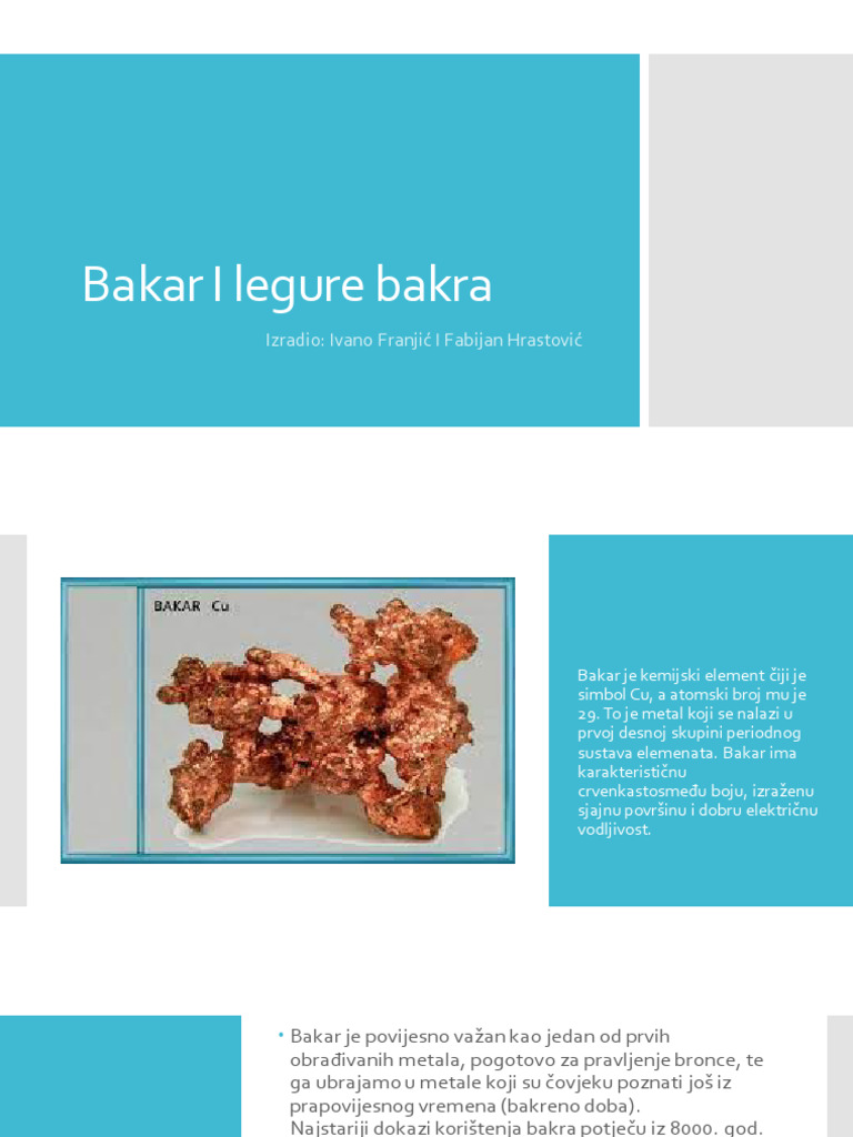 Bakar I Legure Bakra | PDF