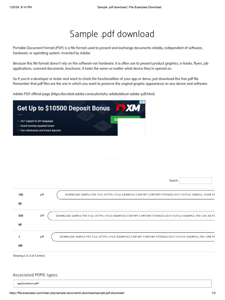 Sample .PDF Download - File Examples Download5 | PDF | Computer ...