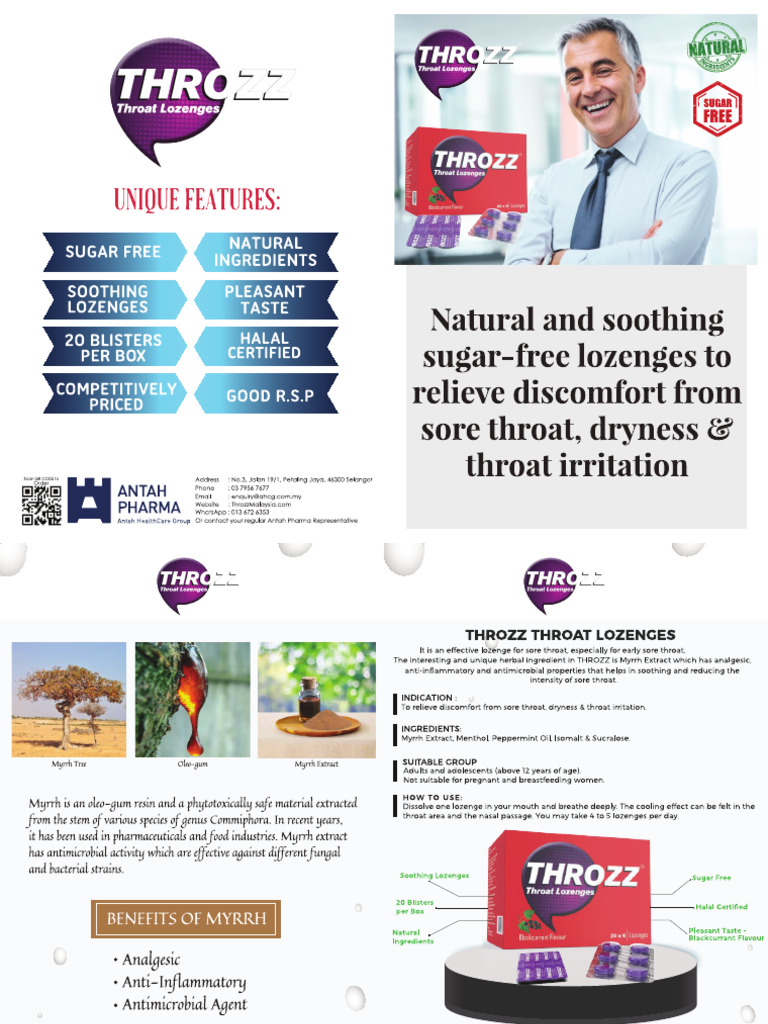Throzz A5 Brochure Antah Pharma 1 Fold | PDF