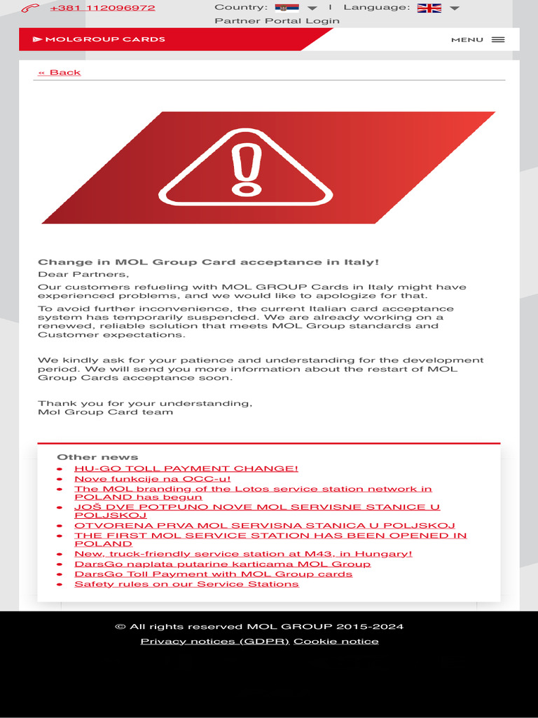 MOL Group Cards News Details | PDF