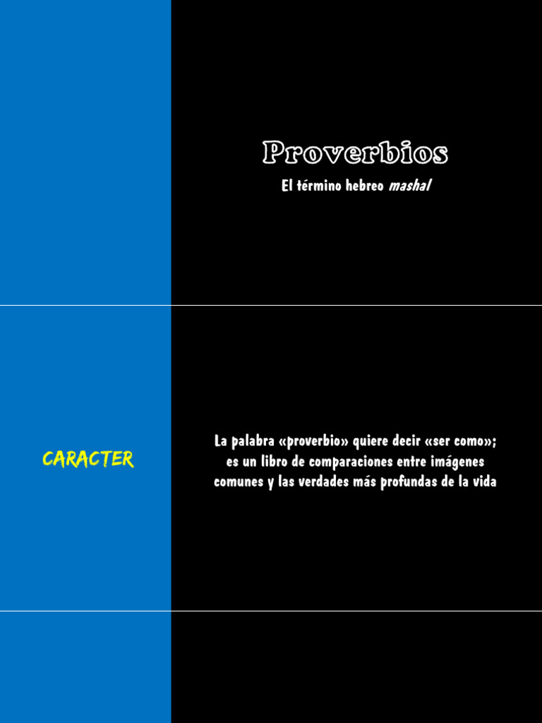 Sabiduría y Proverbios en Hebreo | PDF | Sabiduría | Libro de proverbios