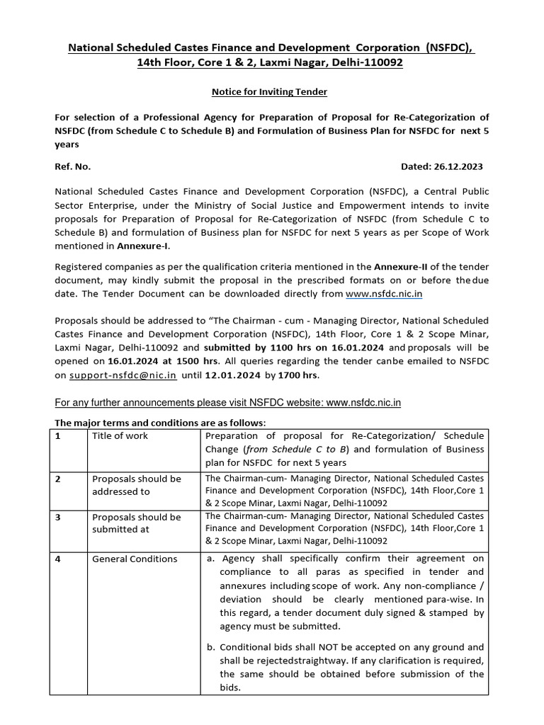 NSFDC SB | PDF | Finance & Money Management