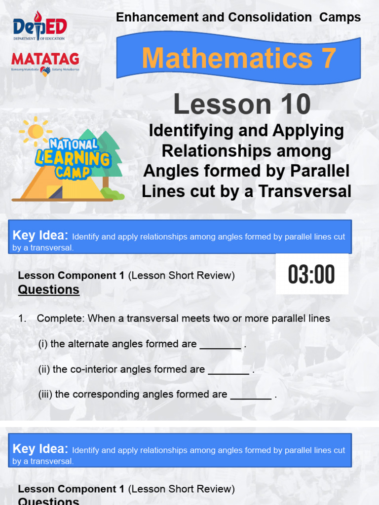 Math-Lesson-10 | PDF | Angle | Geometry