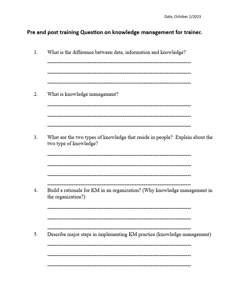 Pre_and_post_training_Question_on_knowledge_management_for_trainer | PDF