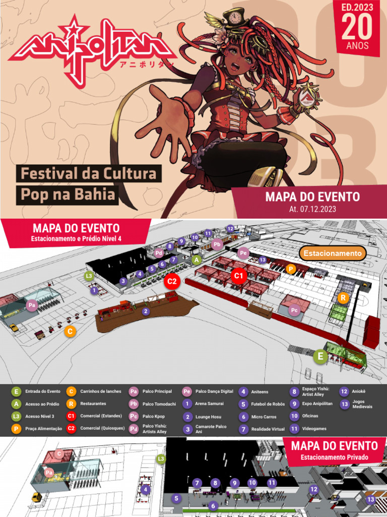 ANI-2023 - Mapa Do Evento (At. 07.12.2023) | PDF | Entretenimento