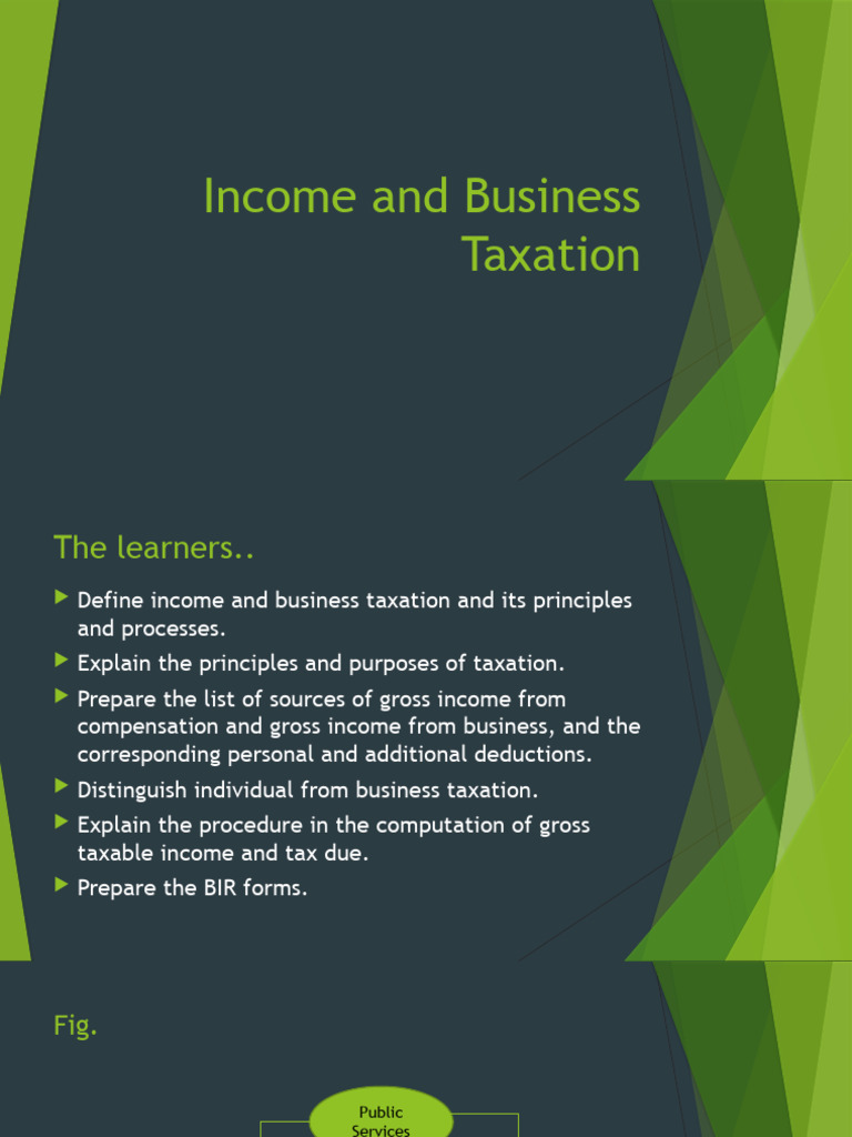 Taxation Principles and Procedures in PH | PDF | Gross Income | Income Tax