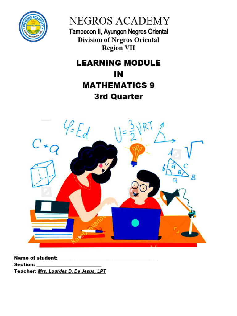 Grade 9 3rd Quarter | PDF | Rectangle | Elementary Geometry