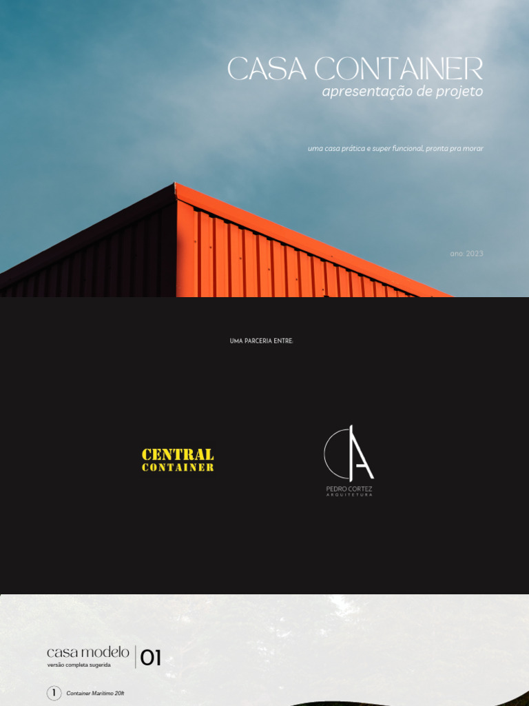 Pca - Casa Container - Imagens Renderizadas - Modelo 15-01 | PDF