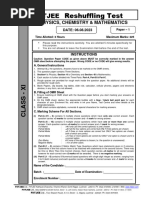 Fiitjee Phase Test Paper | PDF | Ion | Circle