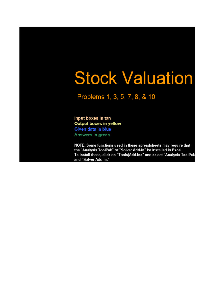 FIN310 Module 3 Excel Assignment | PDF | Dividend | Stocks