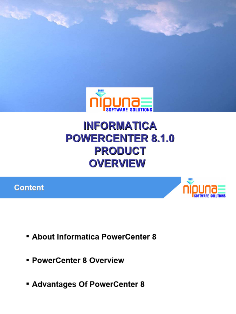 Informatica Product Overview | PDF | Metadata | Ibm Db2