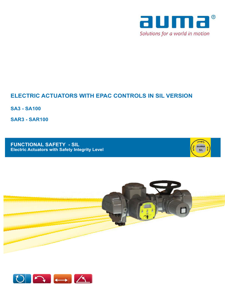Sa3 Sa100 Sar3 Sar100 Electric Actuators With Epac Controls in Sil ...