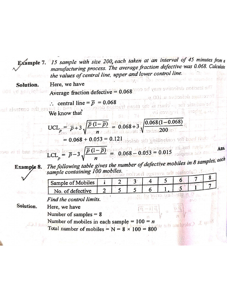 Questions Based On P-Chart | PDF